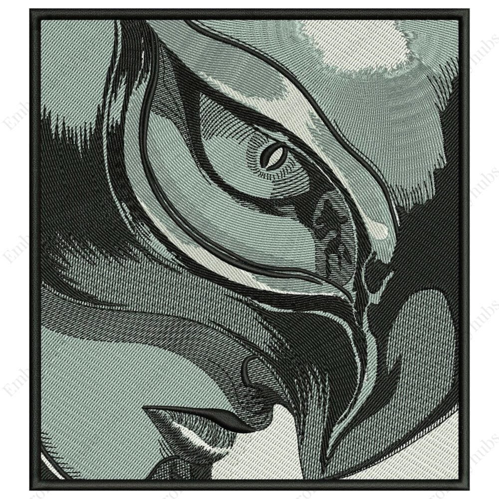 Griffith Mask Anime Embroidery Design - Berserk