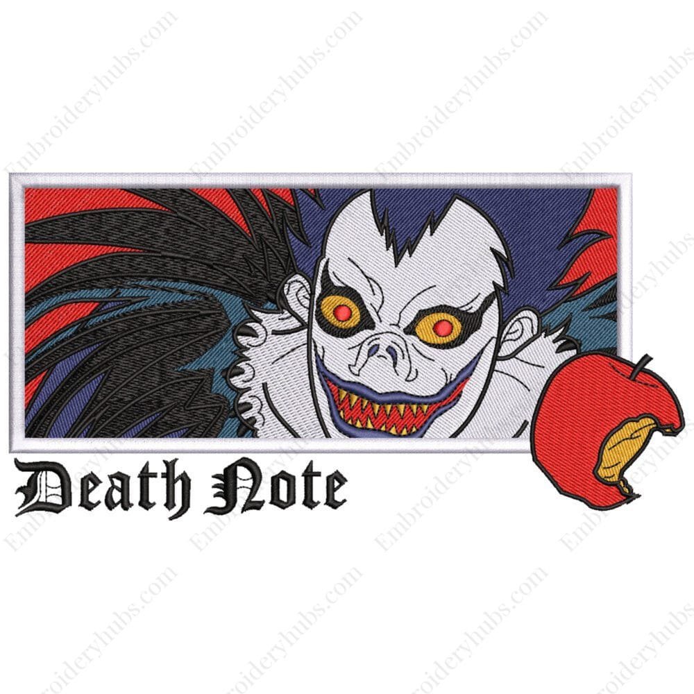 Ryuk Anime Embroidery Design - Death Note