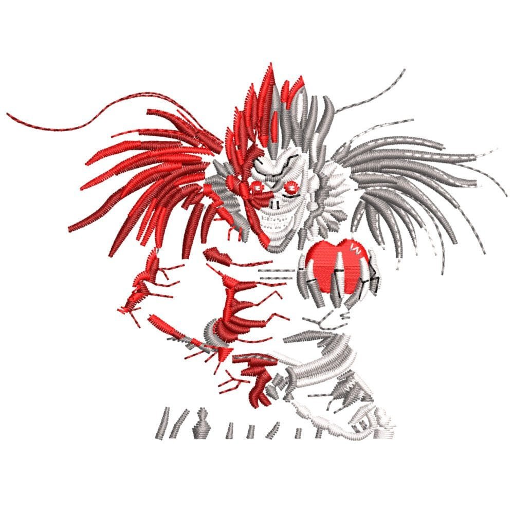 Ryuk Anime Embroidery Design - Death Note