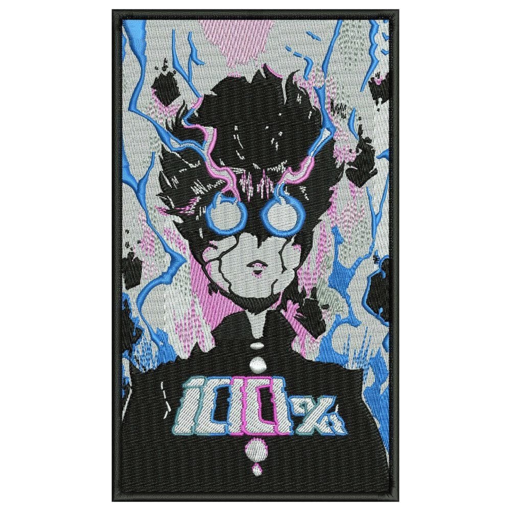 Mob 100 Embroidery Design - Mob Psycho 100
