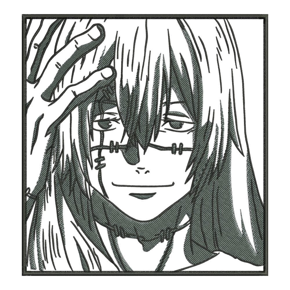 Mahito Anime Embroidery Design - Jujutsu Kaisen