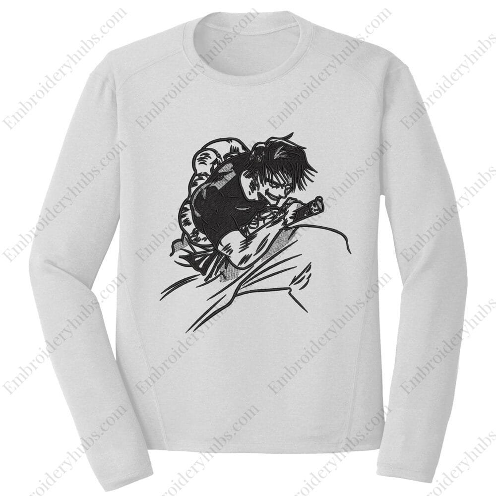 Sukuna Anime Embroidery Design - Jujutsu Kaisen