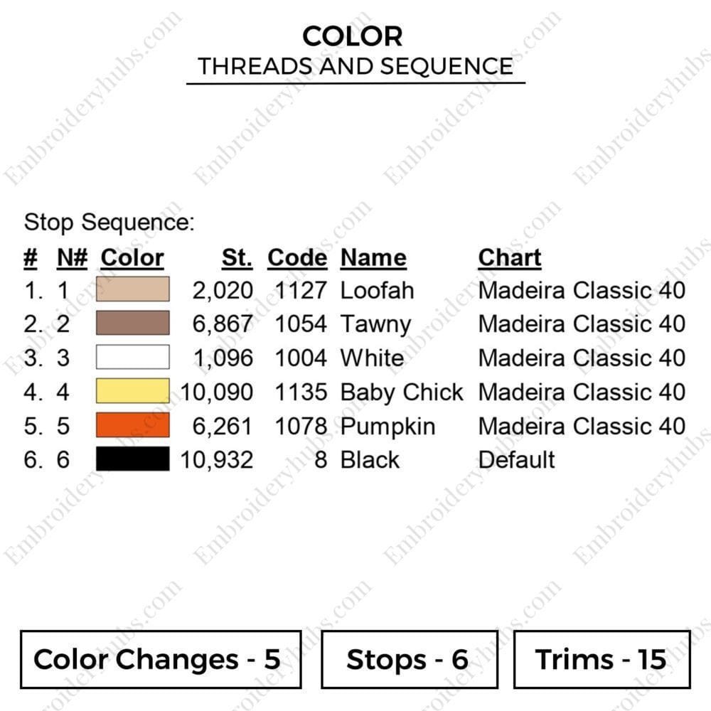 Calcifer Embroidery Design - Howl's Moving Castle